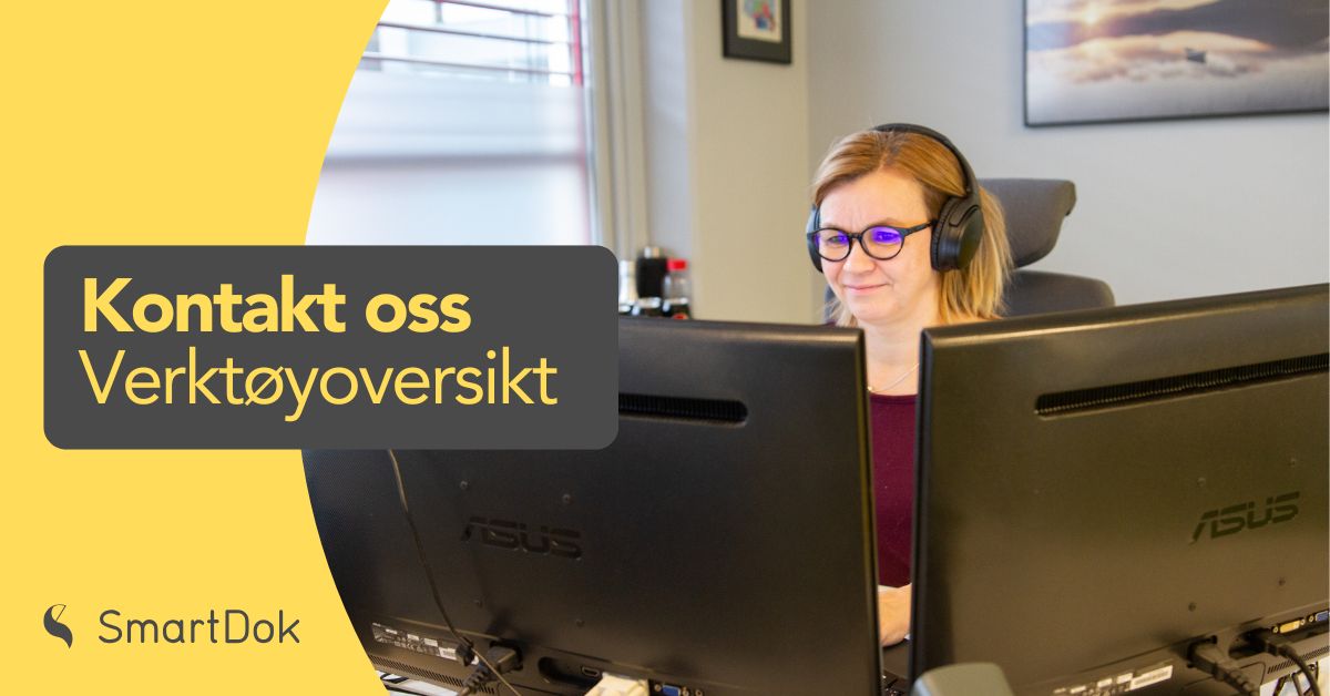 Kontakt oss - Verktøyoversikt - SmartDok