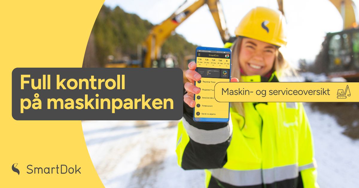 Maskin- og service - Fullstendig oversikt over maskintimer og service